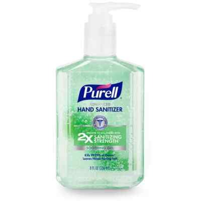 PURELL Advanced Hand Sanitizer with Pump Aloe - 8oz (12 PACK ...