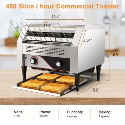Toasters - Conveyor Steel Belt Toaster