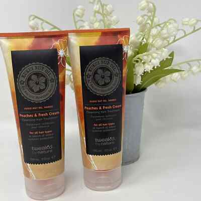 2-PACK TWEAK’D BY NATURE PEACHES & FRESH CREAM HAIR TREATMENT 3 FL OZ ...