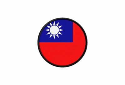 Patch badge print iron on glue flag roundel circle taiwan | eBay Australia