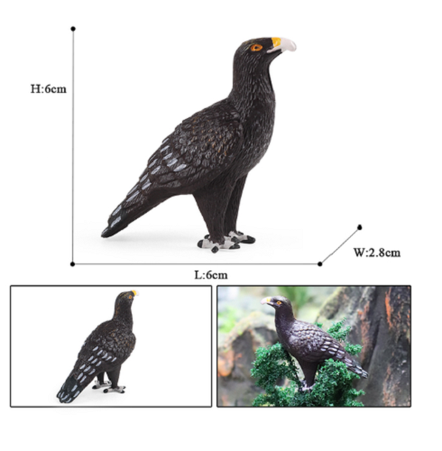 6cm Mini Eagle Bird PVC Toy Wild Animal Figure Doll Kids Gift | eBay