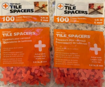 200 TAVY 1/4-inch / 6mm Basix Plastic Tile Spacers - 1/4" - NEW | eBay