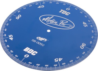 Engine Timing Degree Wheel 6.75" Diameter - Aluminum Motion Pro 08-0092 ...