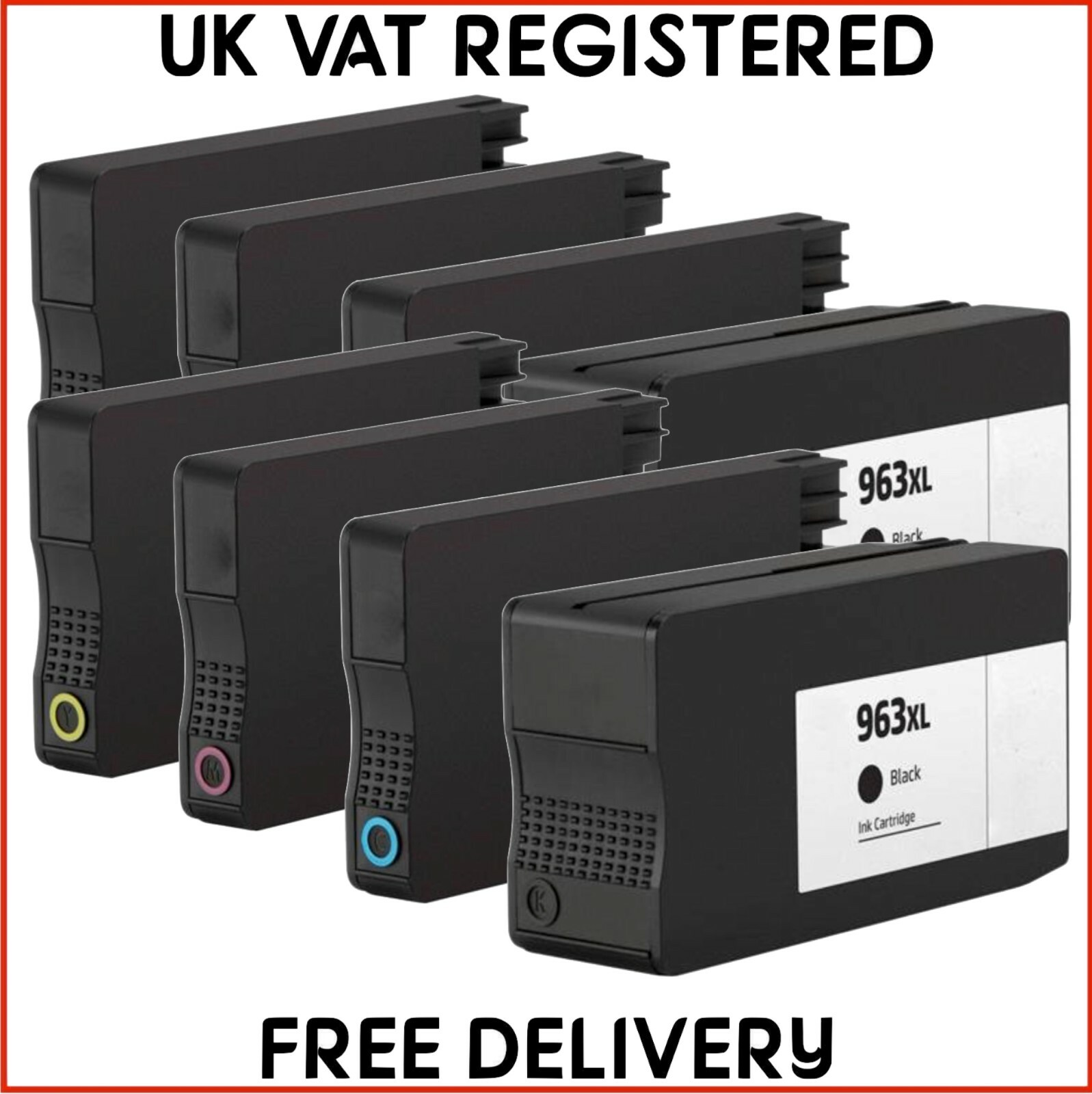 963XL Ink Cartridges for HP OfficeJet Pro 9010 9010e 9012 (LOT) non-oem ...