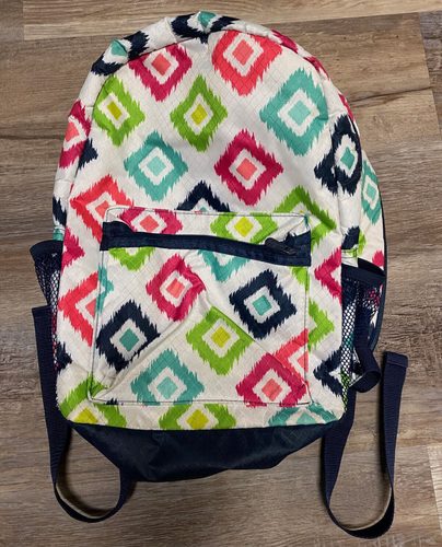 Thirty One 31 Laptop Backpack Candy Corners Diamond Pattern | eBay