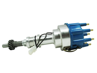 TSP Pro Billet Distributor Ford 351C 429 460 CLEVELAND V8 BLUE CAP ...