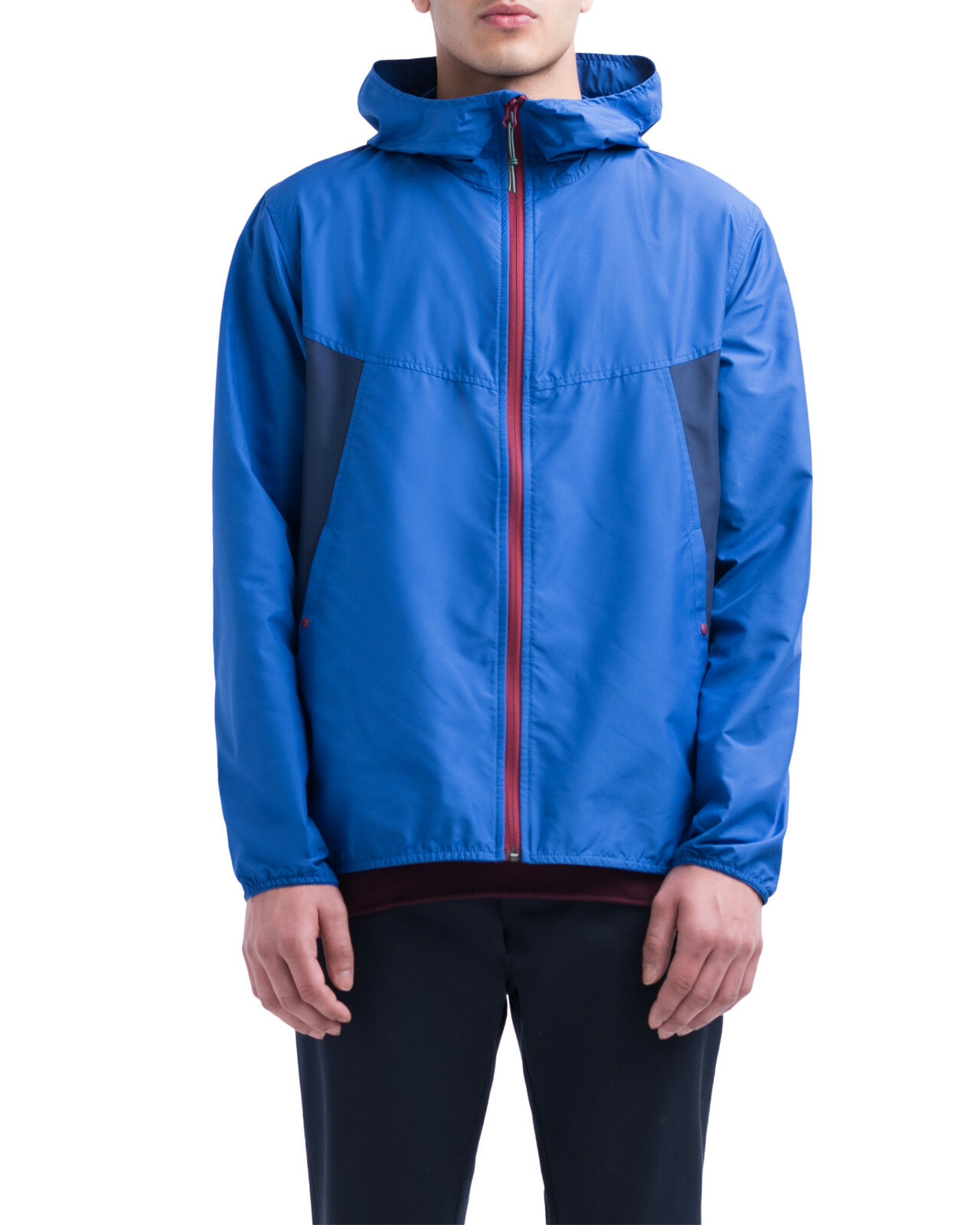 Herschel Supply Co Mens Blue Water Wind Resistant Hooded Voyage Jacket ...