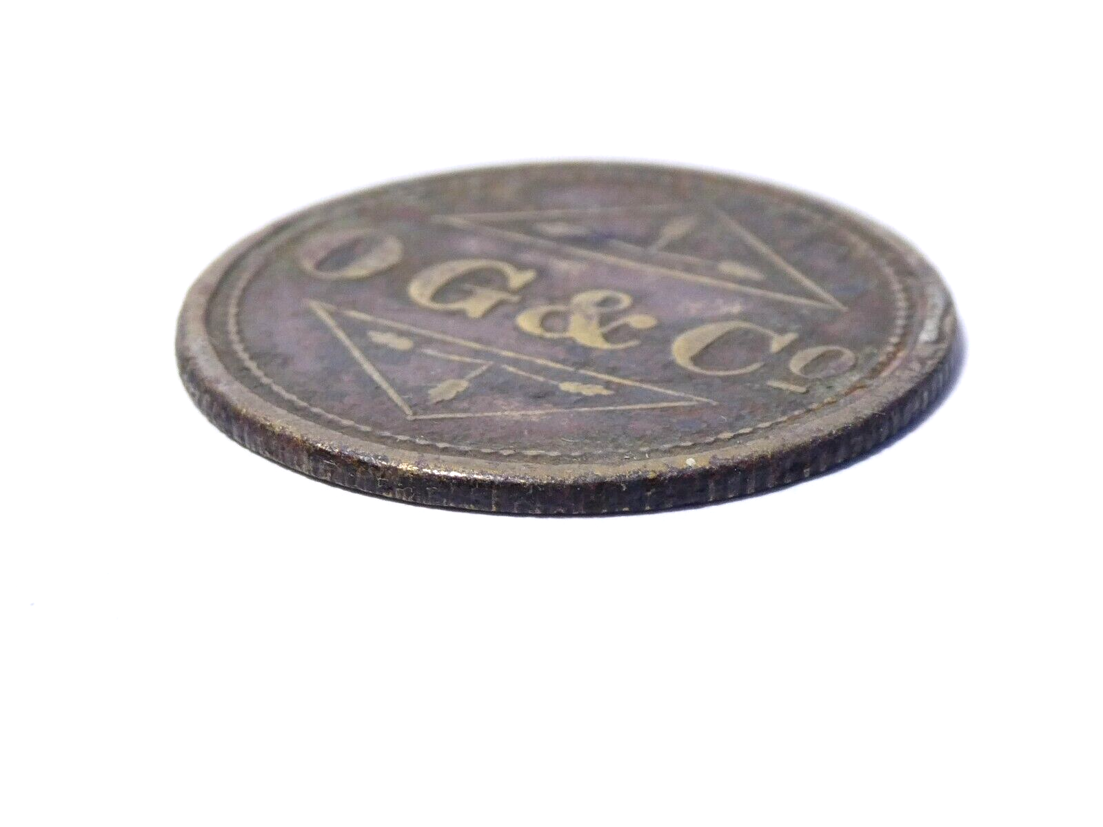 Antique OG & Co Osborne Garret South Africa Sixpence 6D Token #X44 ...