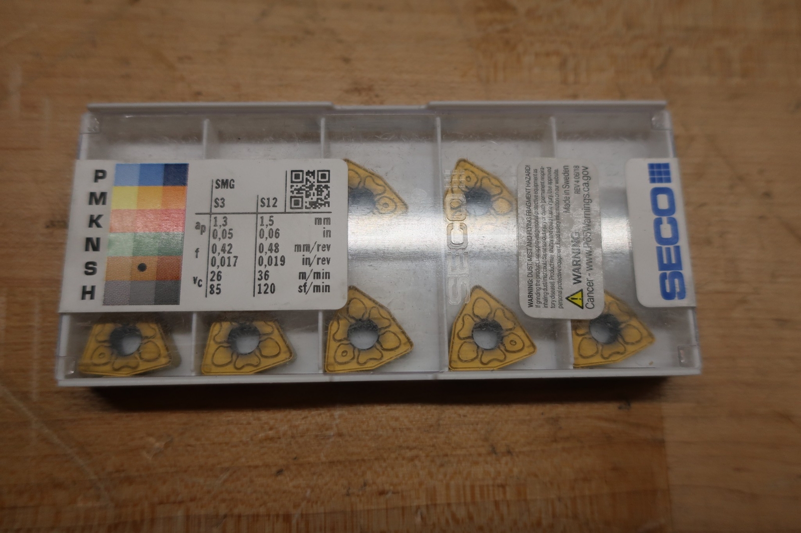 SECO WNMG080412-MF4 TS2500 Indexable Inserts (9PCS) | eBay