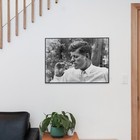 John F Kennedy (JFK) Smoking A Cigar Premium Art Print | eBay