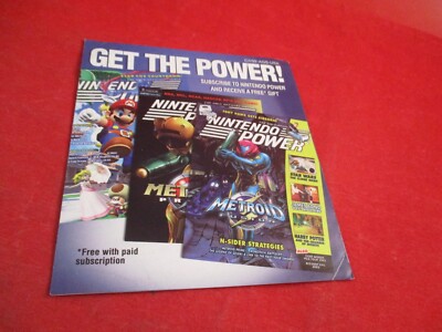 Get The Power Game Boy Advance SP Nintendo Power Magazine Promotional ...