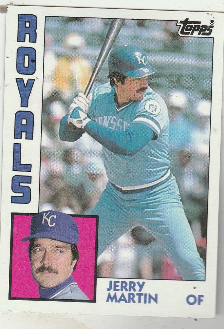 FREE SHIPPING-MINT-1984 Topps #74 Jerry Martin Kansas City Royals ...