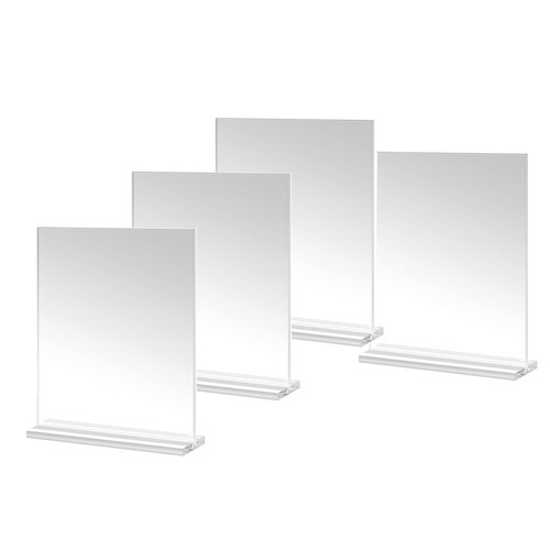 Acrylic Picture Frame 4x6 Inches, 4 Pack Plastic Picture Frames ...