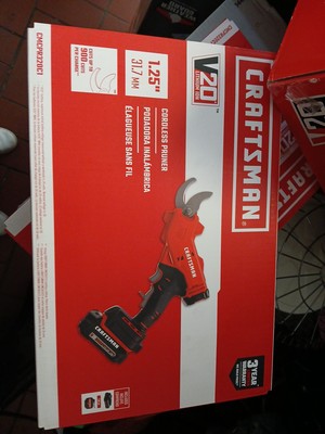 Craftsman V20 Cordless Steel Pruner Kit 1.5 Ah Battery Charger ...