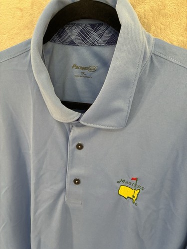 Masters Golf Polo Mens XL Augusta National Blue Polyester Paragon ...