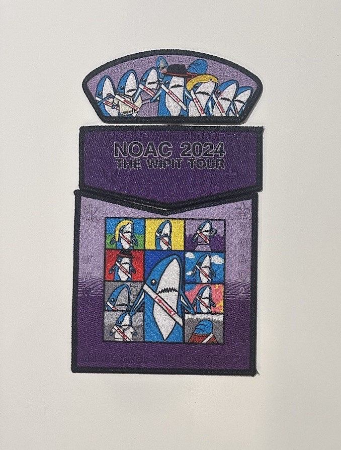 OA NOAC 2024 AMANGAMEK WIPIT LODGE 3-PIECE PATCH SET "THE WIPIT TOUR" 400 MADE | eBay