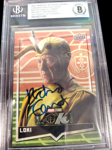 Richard E. Grant SIGNED Loki 2021 Marvel Disney+ SDCC BGS BAS AUTO ...