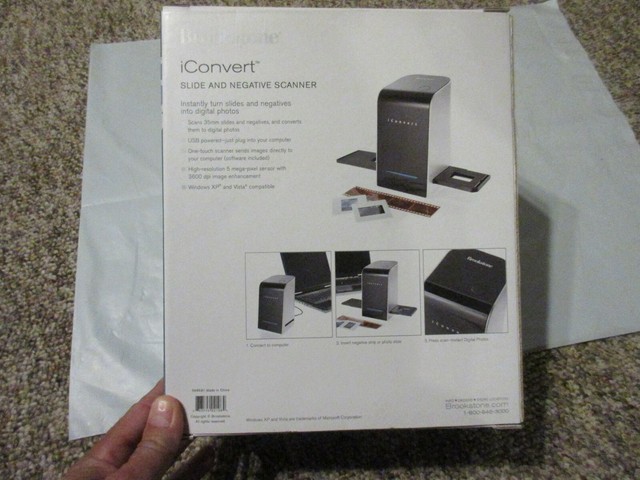 Brookstone iConvert Iconvert Slide & Film Scanner for sale online | eBay