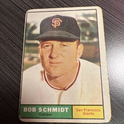 1961 TOPPS CARD#31 BOB SCHMIDT GIANTS | eBay