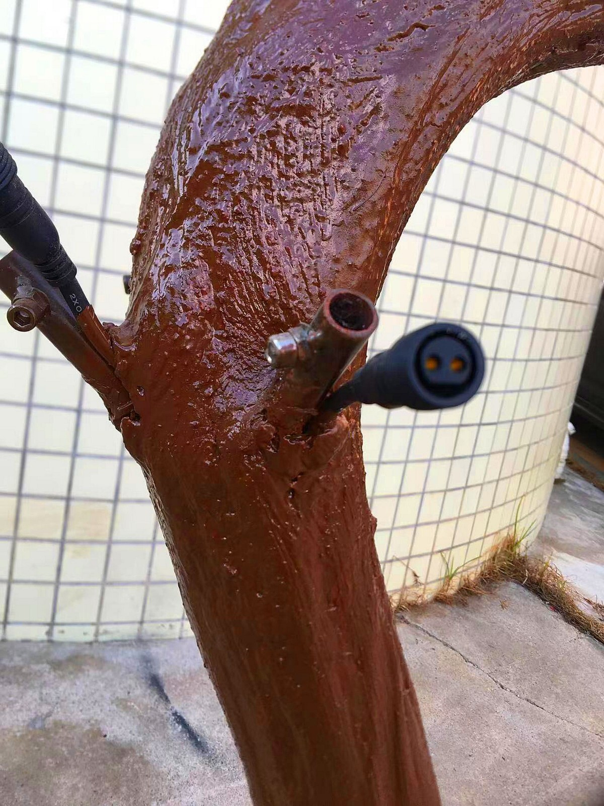 Pink 7ft LED Christmas Tree Cherry Blossom Night Light with Fake ...