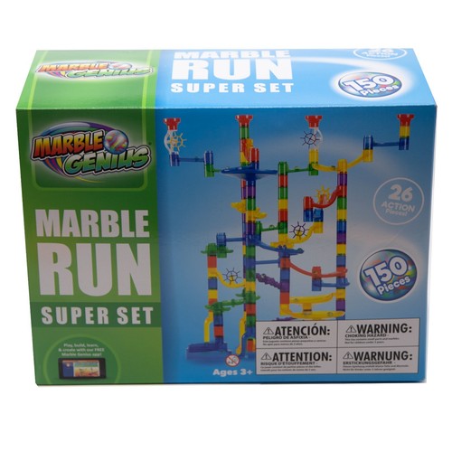 00601 - Marble Genius Marble Run (150 Complete Pieces) Maze Track Super ...