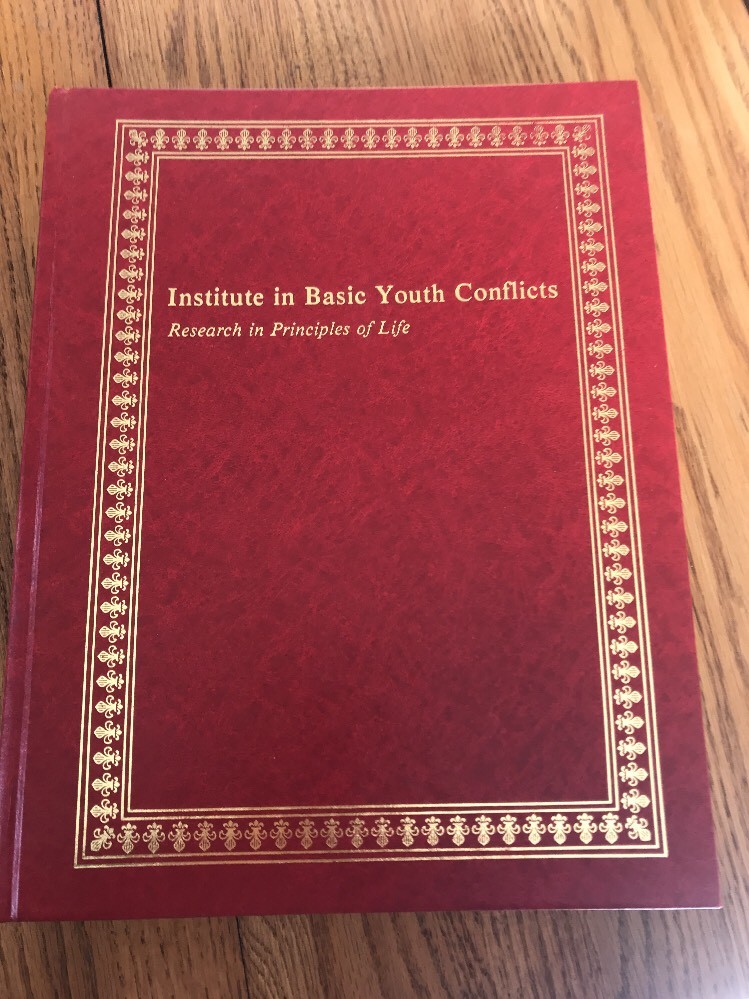 Institute in Basic Youth Conflicts;Research in Principles of Life ...