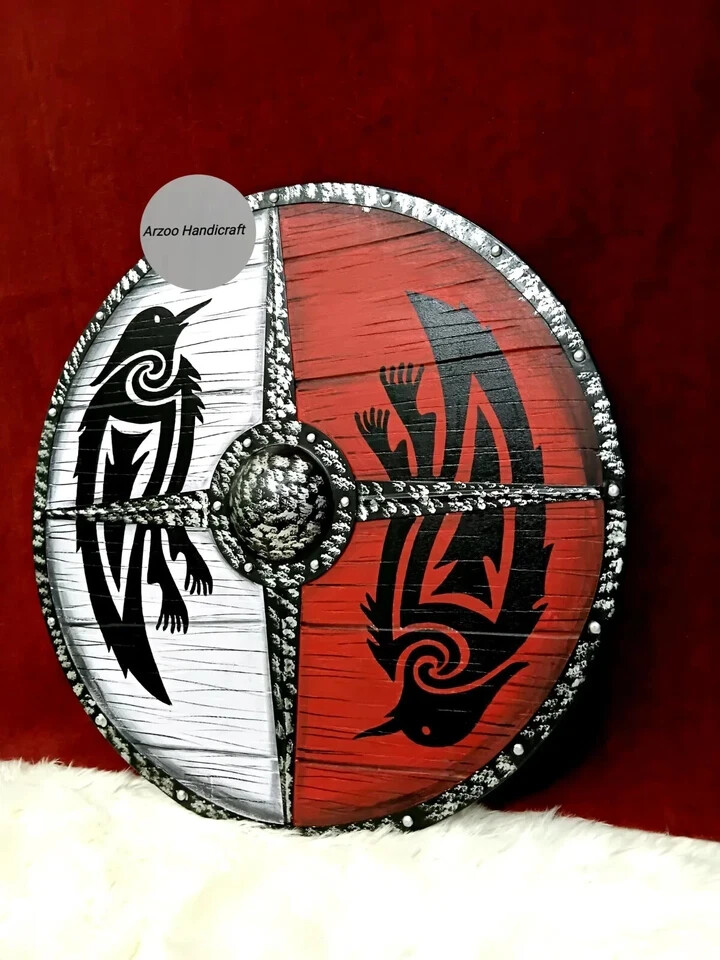 New Design Eivor Valhalla Raven Shield Authentic Battleworn Viking ...