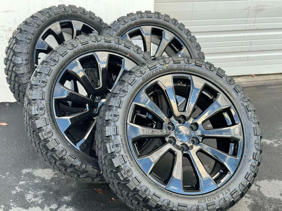 2024 GMC Sierra 1500 Yukon Denali 22" Wheels Rims Tires Chevy Silverado ...