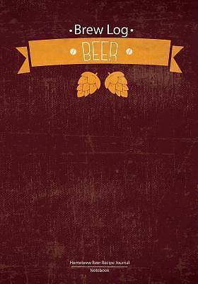 Brew Log Book - Homebrew Beer Recipe Journal : Notebook : Red Vintage ...