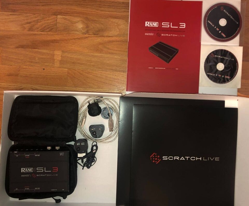 RANE SL3 SERATO SCRATCH LIVE ADVANCED 24-BIT USB 2.0 INTERFACE FOR PRO ...