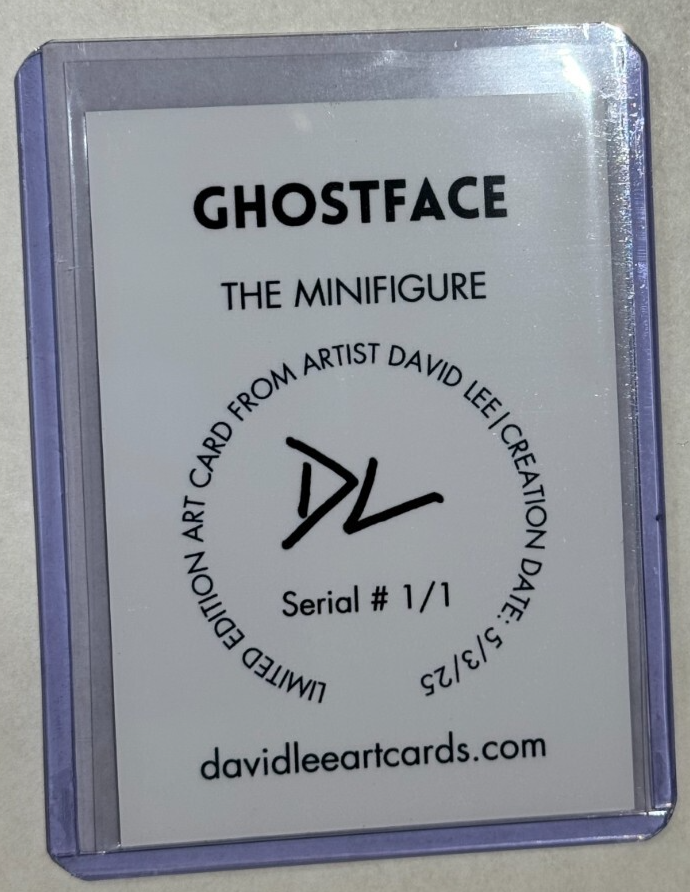 Ghostface Platinum Plated Artist Signed "The Minifigure" Trading Card 1 ...
