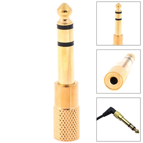 1Pc 1/8 3.5mm Female to 6.5mm 1/4 Male Headphone Jack Adapter Plug ...