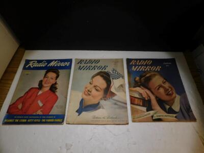 Vintage Radio Mirror 1942/46 3 Issues Louise Erickson, Betty Rhodes | eBay