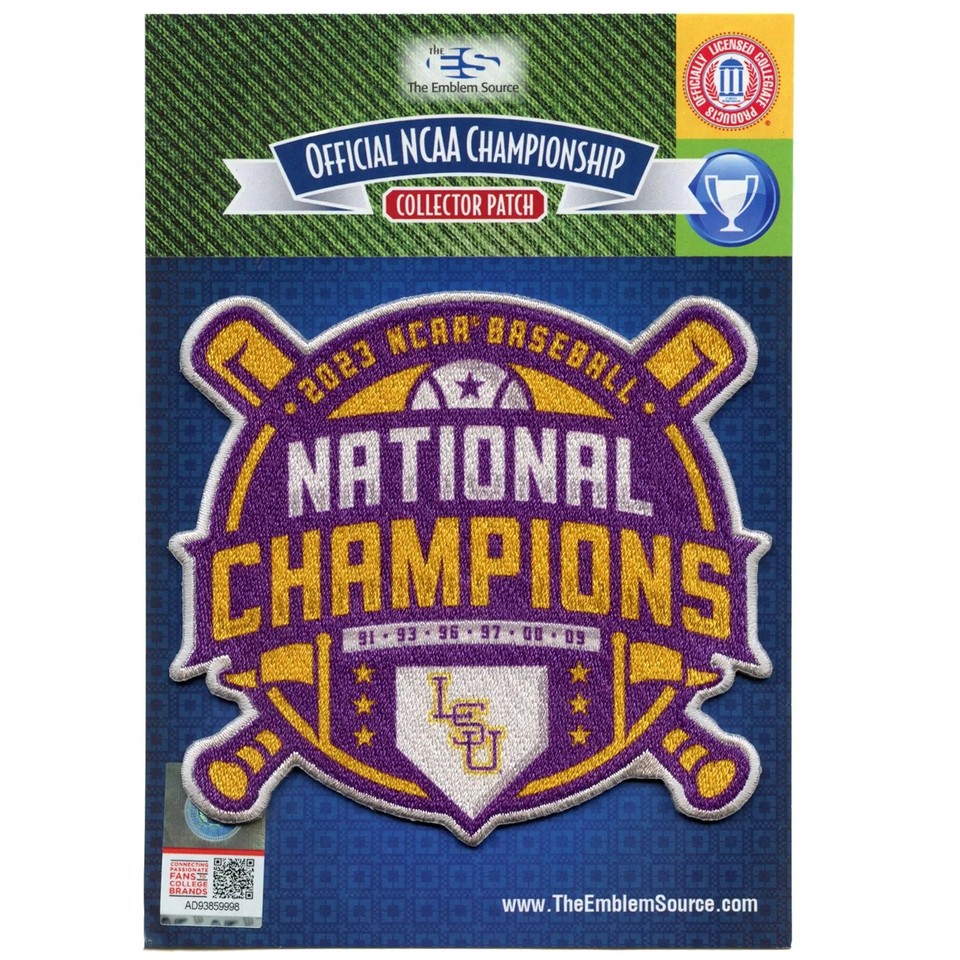 LSU Tigers 2023 Men's Baseball National Champions Patch | eBay