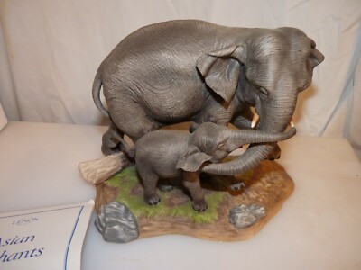 Lenox Asian Elephants WILDLIFE OF THE SEVEN CONTINENTS FIGURINE | eBay
