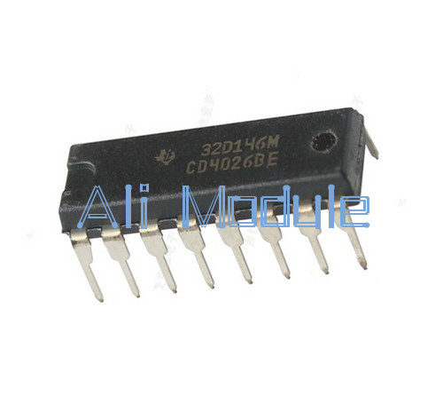 5Pcs CD4026 CD4026BE 4026 IC CMOS Counters Decade/Divider DIP-16 | eBay