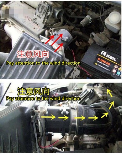 Double Fan Electric Turbine Turbo Charger Boost Intake Fans ACE60 3.2A ...