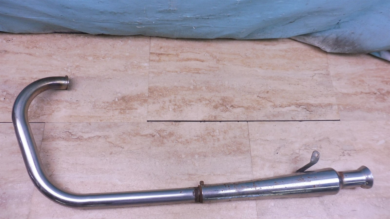 Custom Left Motorcycle Trumpet Muffler Exhaust Header Silencer Can ...