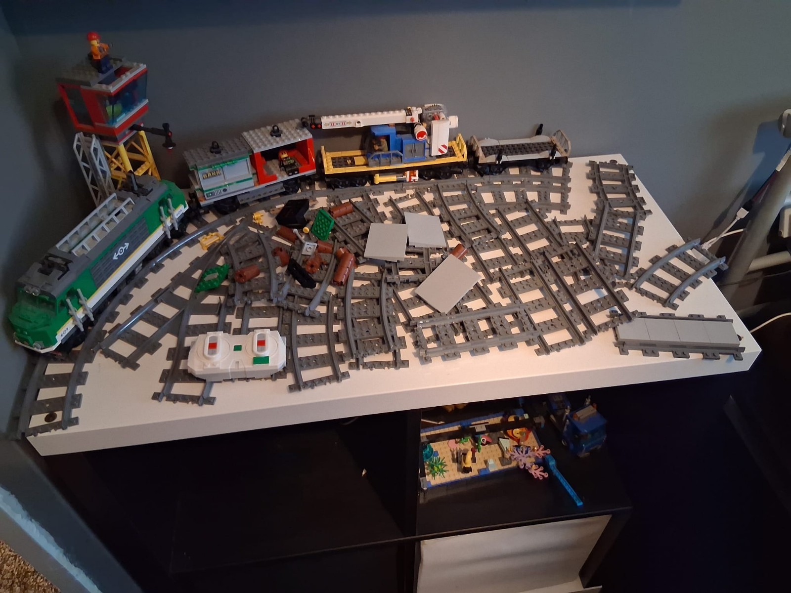 LEGO Train Track Set With Train and Controller | eBay UK