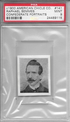1900 American Chicle Raphael Semmes #141 PSA 9 Confederate Portraits ...