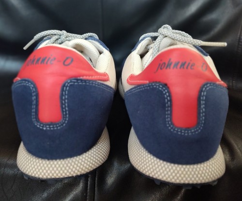 Johnnie O Mens Range Runner Red White And Blue Golf Shoe Spikless Mesh ...