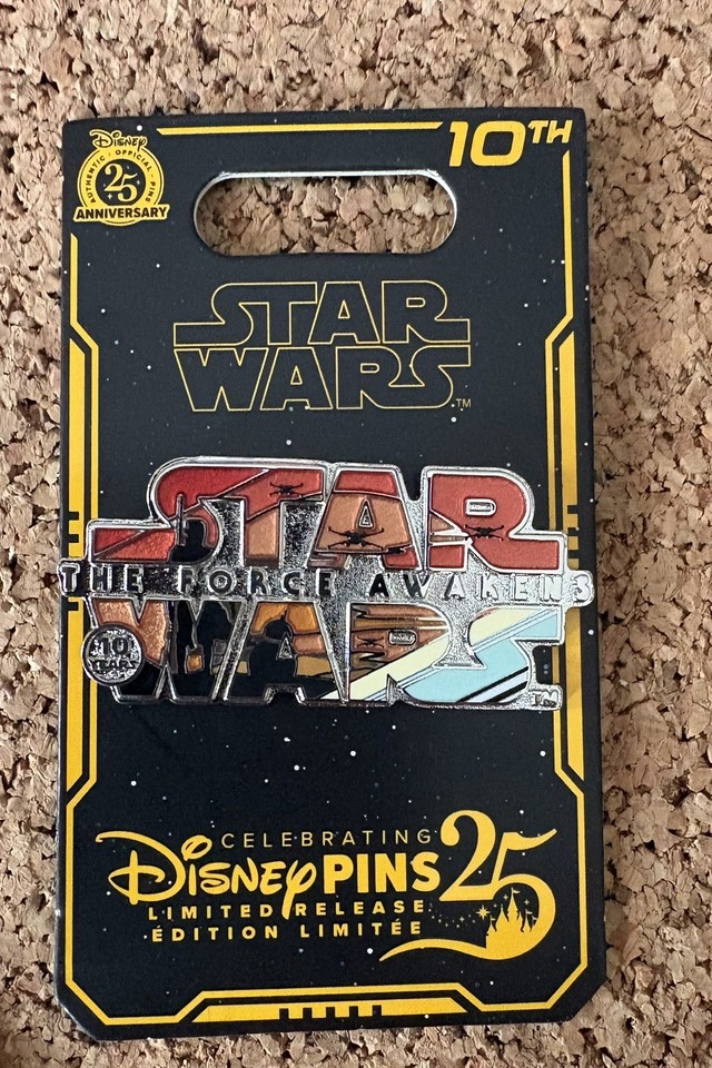 2025 Disney Star Wars 10th Anniversary The Force Awakens Rey BB-8 Pin ...