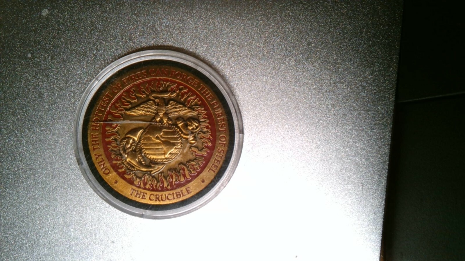 CHALLENGE COIN UNITED STATES MARINE CORPS THE CRUCIBLE ONLY THE HOTTEST ...