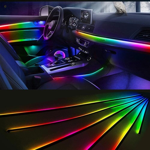 10 in 1 Full LED Symphony Dream Car Interior Ambient Lighting Wireless ...