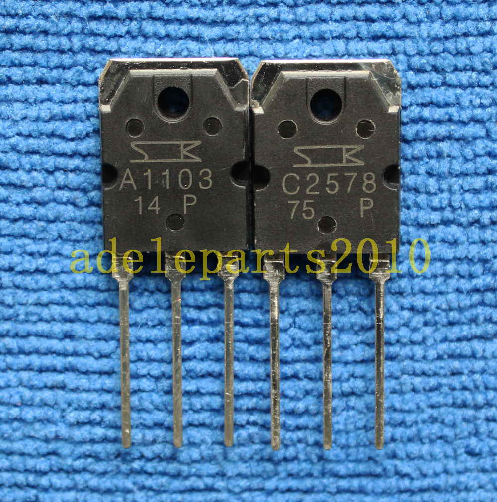 1pair 2SA1103/2SC2578 A1103/C2578 Transistor SANKEN TO-3P | eBay