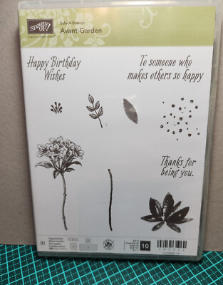 Stampin Up retired Avant Garden stamp set | eBay
