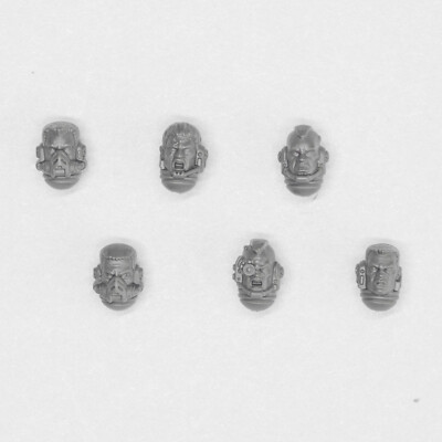 Warhammer 40K Space Marines Jump Pack Intercessors Heads x 6 [Bits] | eBay