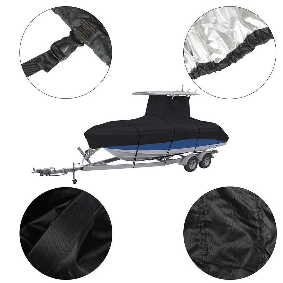 Heavy Duty Center Console T-Top Boat Cover 16ft-24ft 420D | eBay