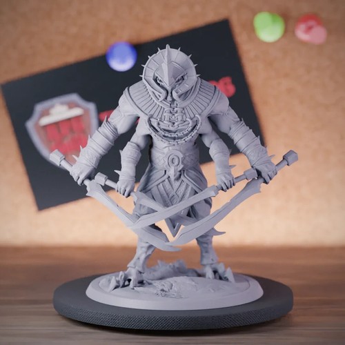 Scarab Ancient Warrior Miniature Monster Mini Dungeons and Dragons Mini ...