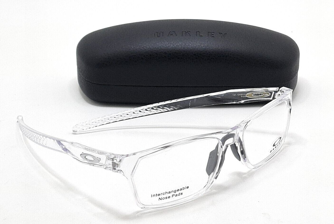 Oakley 8032 55 06 Hex Jector Eyeglasses Clear Glossy for sale online | eBay